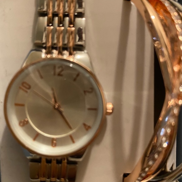Accessories | Tck Watch And Bangle Set | Poshmark